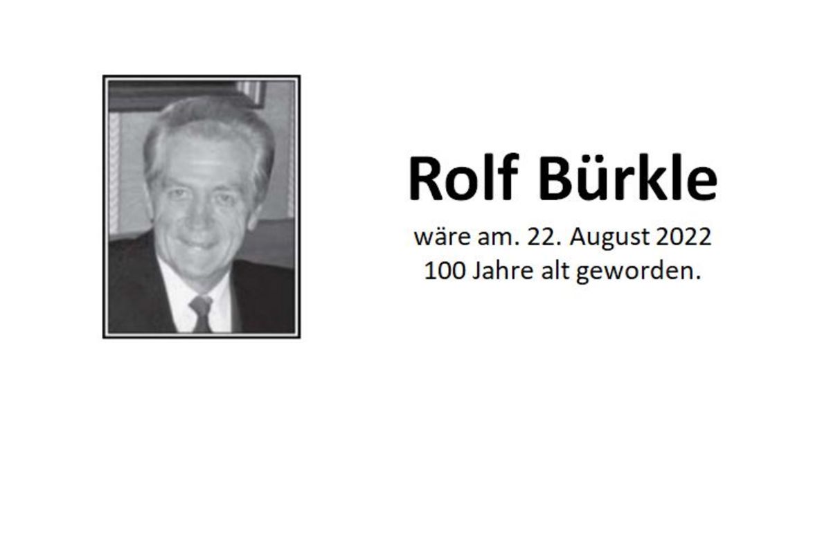 TSV Schmiden Handball: 100. Geburtstag von Rolf Bürkle